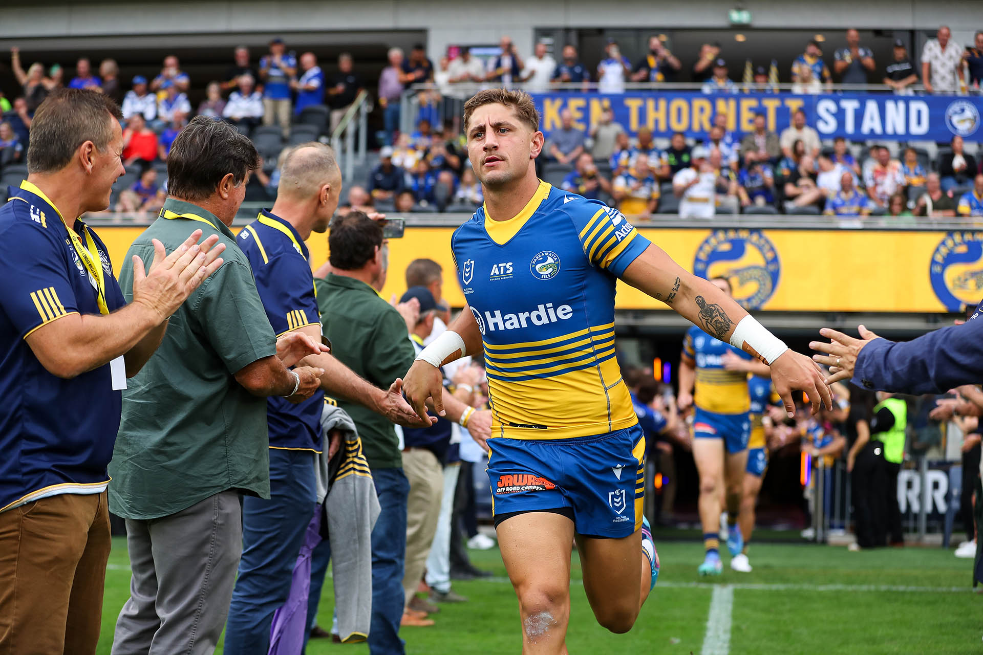 Parramatta Eels - Game Day Stadium Graphics 2025 - Light and Fury